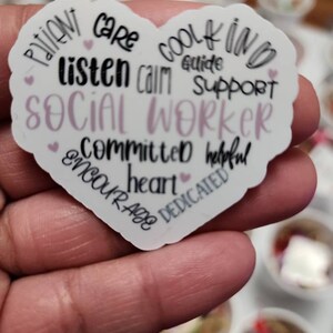 Social Worker Gift, Social Worker Stickers, Therapist Stickers, MSW ...