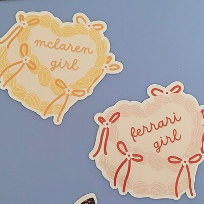 F1 Teams Cherry Sticker F1 Cute Sticker Cute Sticker for Notebooks ...