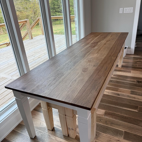 Tapered Mission Dining Table Legs (rustic Pine) - Etsy