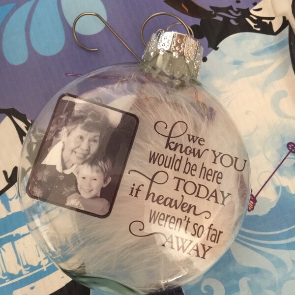 In Memory Ornament - Personalized Christmas Ornament - Memorial ...