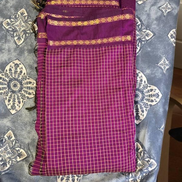 Cotton Indian Dance Practice Saree: Bharatanatyam, Kuchipudi, Odissi - Etsy