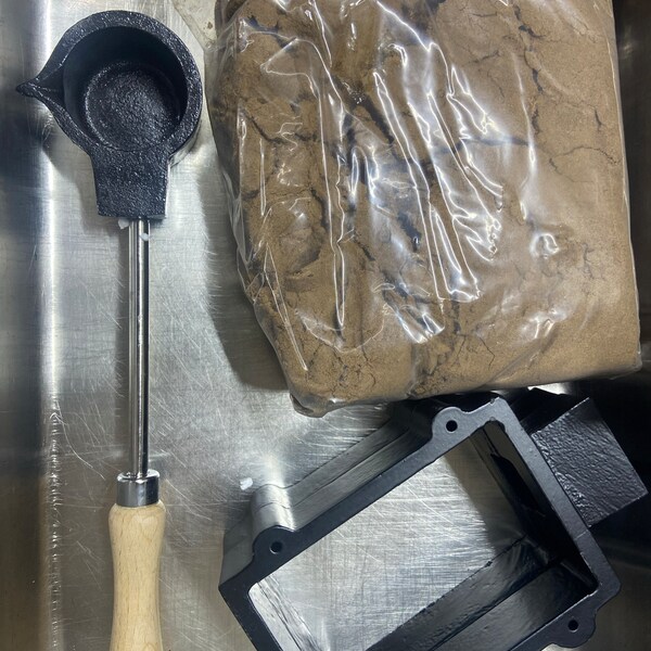 Sand Casting 4 Pin Traditional Flask/ Melting Pot/ 2kg Sand/ Sprue ...