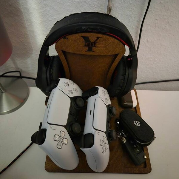 Personalized Controller Stand, Headphone Holder, Boyfriend Birthday ...