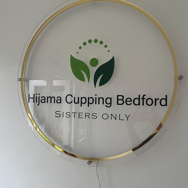 Custom 3D Acrylic Salon Sign | LED Neon Business Logo Sign | Hair ...