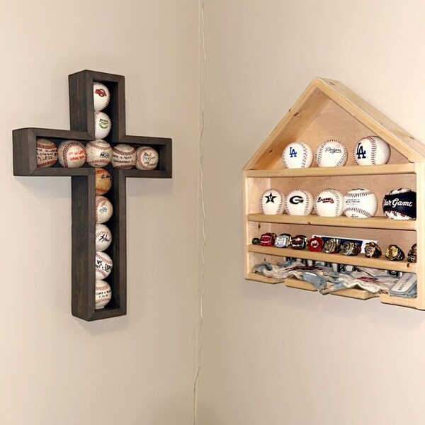 Cross Baseball Display Case - Etsy