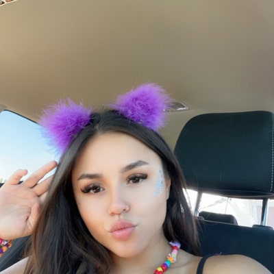 Hot Pink Fuzzy Marabou Pom Pom Hair Clips, Space Bunz - Etsy