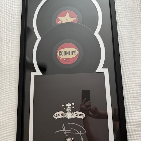 Double Jukebox-style Vinyl Record Frame to Display Album Cover and (2 ...