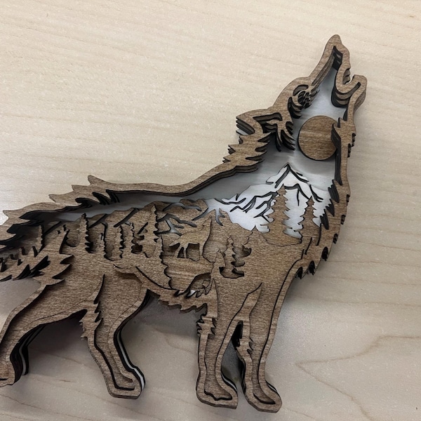 Funny Cartoon 3D Wood Puzzle Laser Cut Files, Layered Art Piece ...