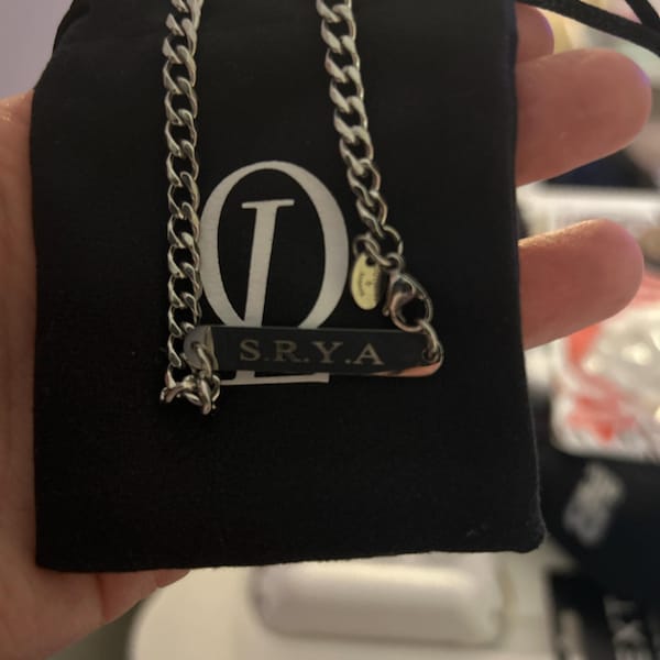 Silver Personalised Custom Name 5mm Curb Chain Necklace for Unisex, Men ...