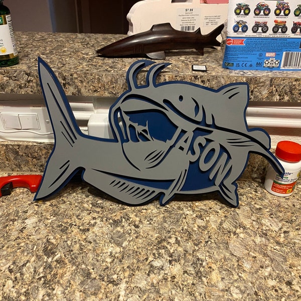 Catfish Sign-custom Name Included-catfish-fish - Etsy