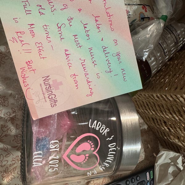 Birth and Delivery Tracking Jar With Beads- Personalized for Labor ...