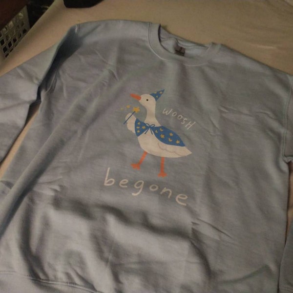 Goose Wizard Begone Spell Unisex Sweatshirt - Etsy