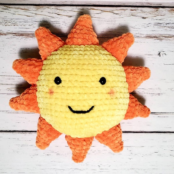 CROCHET PATTERN in English - Mr. Sunshine - 6.3 In./16 Cm. Tall ...