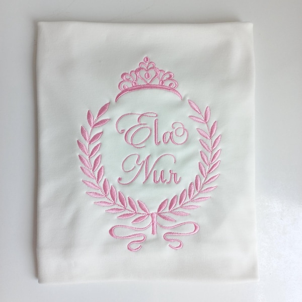 7 Sizes Princess Crown Embroidery Designs, Crown Embroidery Design ...