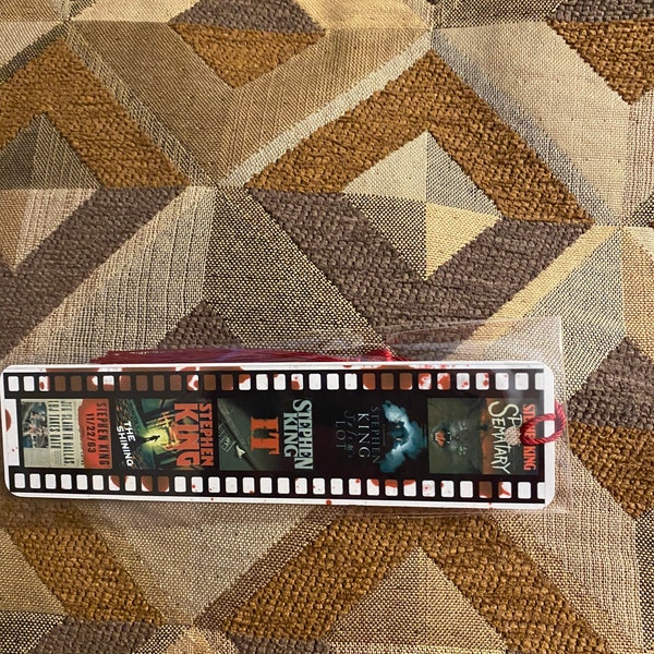 Stephen King Book Mark, Horror Junkie Bookmark, Horror Bookmark, Horror ...