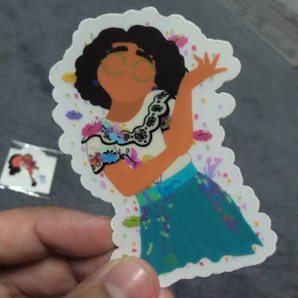 Crying but Trying Glitter Sticker, Waterproof & Digitally Illustrated ...