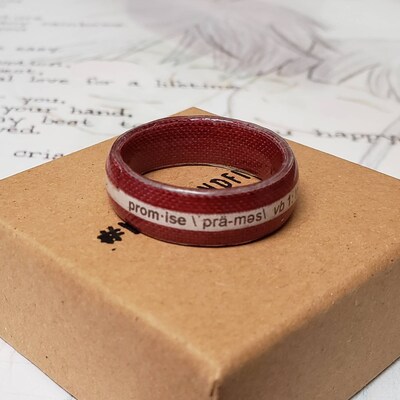 Comic Book Rings Vintage Superhero Jewelry With Ring Box - Etsy