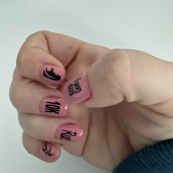 Nail Decals, Marathon Nail Decals, Half Marathon, 10K, 5K, Water ...