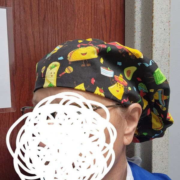 Bows and Cherries Scrub Cap, Euro Scrub Cap, Surgical Scrub Hats, Scrub ...