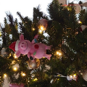 M&S Percy Pig Hanging Christmas Tree Plush Limited Edition 15 - Etsy UK