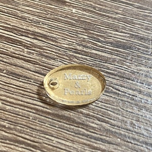 Custom Jewelry Tags Oval Shaped, CHOOSE 1 COLOR, Qty 50 or 100 ...