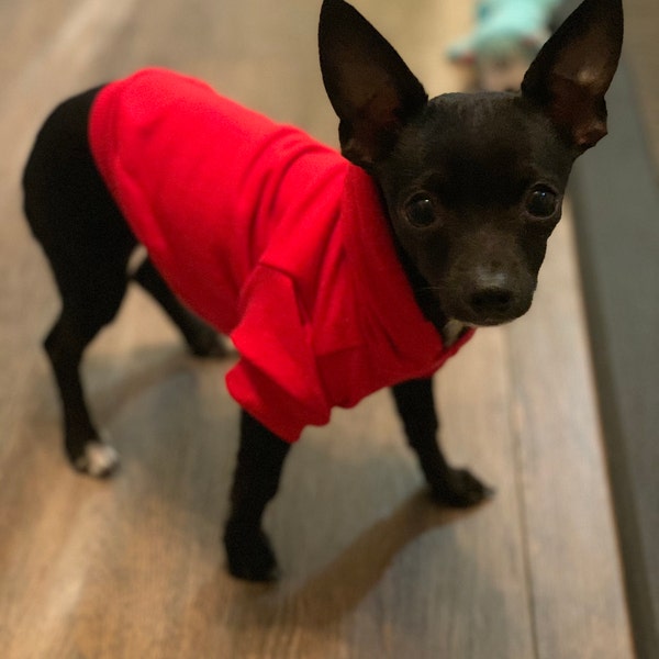 Red Dog Hoodie - Red Dog Sweater - Red Dog Jumper - Dog/puppy Clothing ...