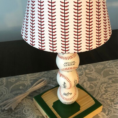 Baseball or Softball Lamp With Baseball/softball Diamond Base. - Etsy