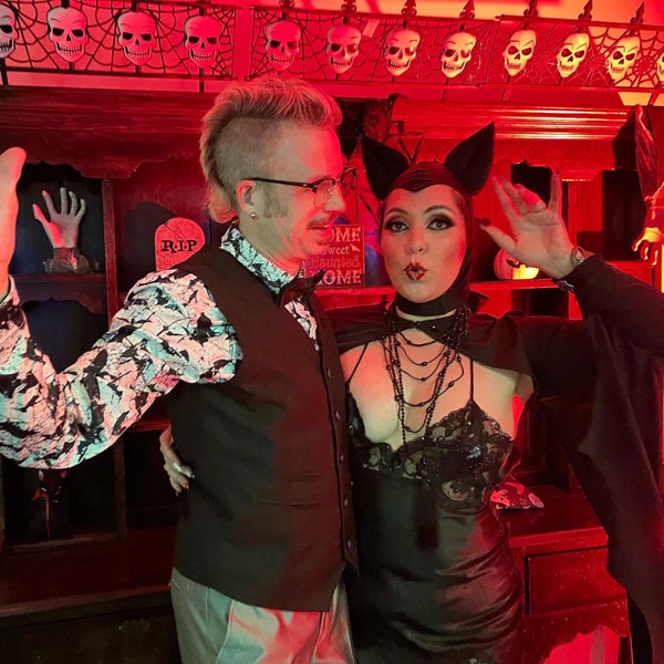 Bat Hood | Cat Hood | Vintage Bat Hood | Bat Bonnet - Etsy