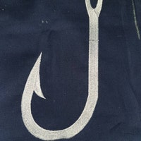 Fishing Hook Embroidery Design. Fish Hook Embroidery Design. Embroidery ...