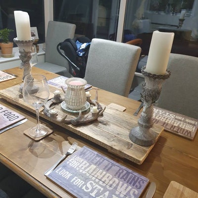 Small Rustic Display Riser Block Set 4pcs // Jewellery Display ...