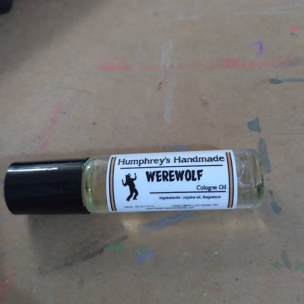 WEREWOLF Men's Cologne Oil, Roll on Cologne, Citrus, Cedar, Vetiver ...