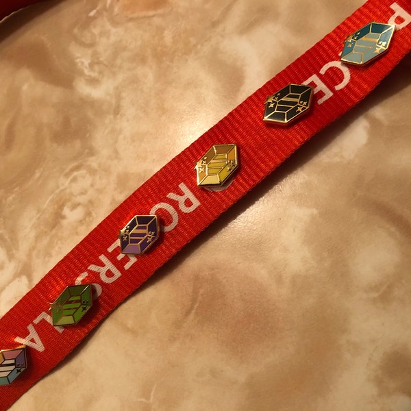 Mini Gem Pins | Crystal Cute Mini Multicolor Gamer Diamond Enamel Pins | Money Gemstones Pin ...