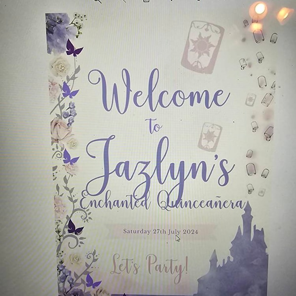 Tangled Welcome Sign, Tangled Wedding Welcome Sign, Tangled Quinceanera ...