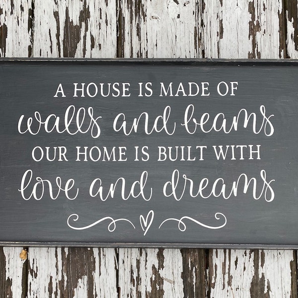 Farmhouse Home SVG – A House is Made of Walls and Beams Our Home is ...