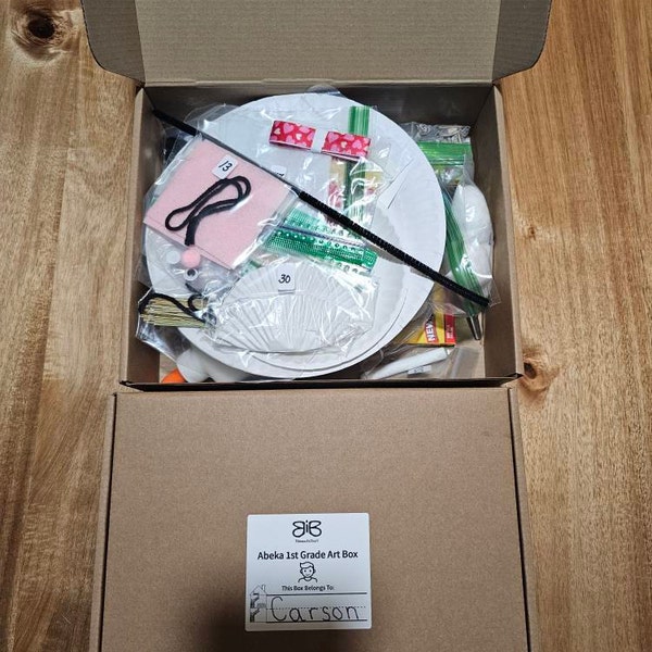 1st Grade Art Box - Pre-packaged Project Supplies for the Entire School Year!! - Etsy