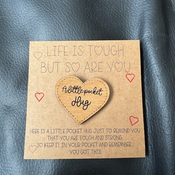 Personalised Pocket Hug - Little Pocket Hug | Gift for Friends | Tough ...