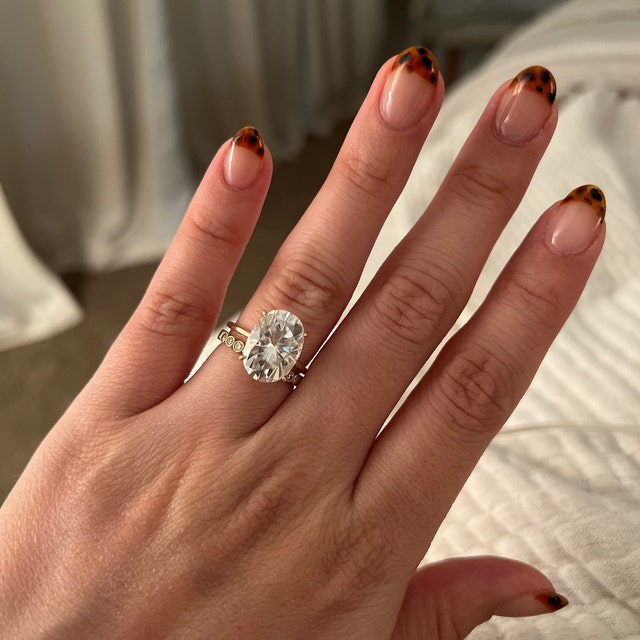 6 CT Oval Engagement Ring , Oval Cut Engagement Ring, Hidden 6 CT Oval Engagement Ring , Oval Cut Engagement Ring, Hidden