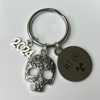 Rad Tech Keychain, Radiology, Graduation, Skeleton, Xray Tech, Caduceus ...