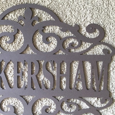 Personalized Name Metal Sign Custom Metal Name Sign - Etsy