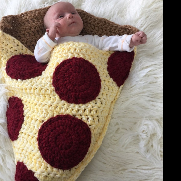 Pizza Slice Cocoon Blanket, MADE to ORDER, All Sizes, Baby Shower Gift ...