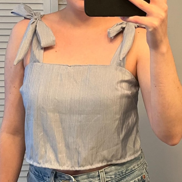 Taylor Crop Top Easy Sewing Pattern, Large Set: Sizes US8-12, Digital ...