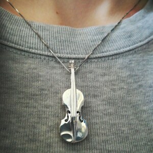 Sterling Silver Violin Ring - Etsy