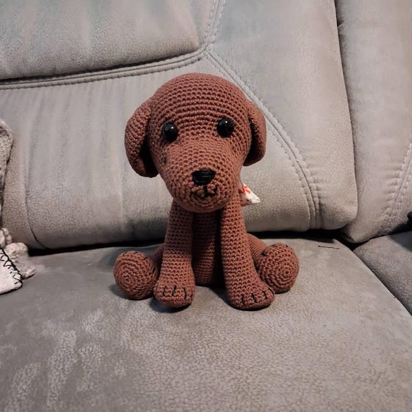 Realistic Labrador Amigurumi Crochet Pattern PDF, Grey Labrador Dog ...