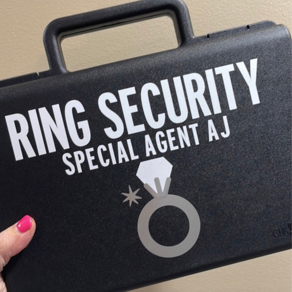 Ring Security Case, Ring Bearer Briefcase for Wedding, Ring Security ...