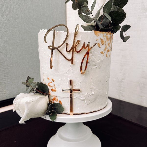 Name Cake Charm • Personalized Cake Charm • Minimalist Cake Charm - Etsy