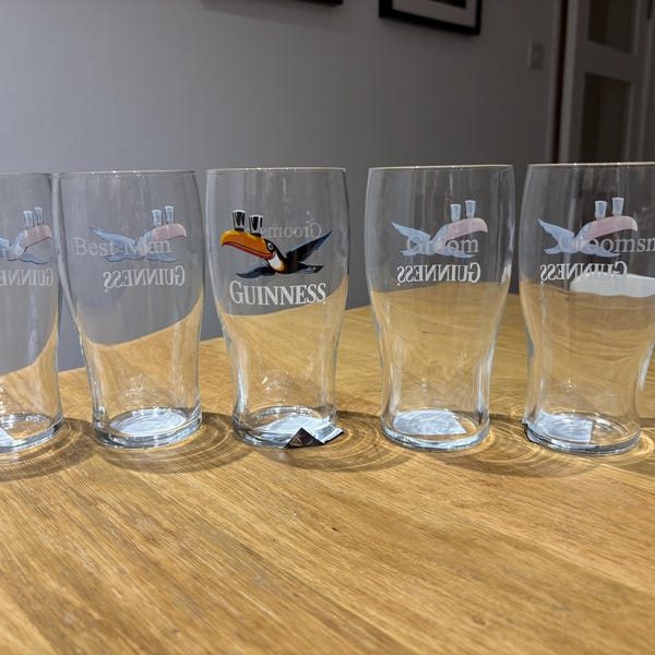 Personalised Guinness Pint Glass | Engraved Guinness Beer Glass ...