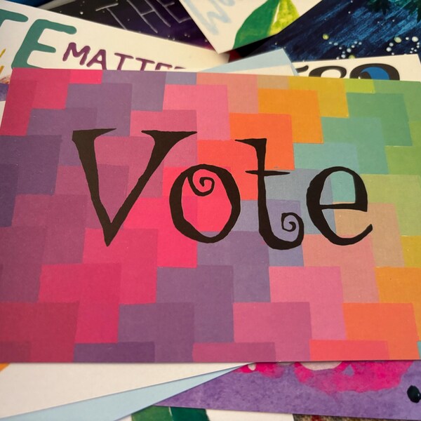 Your Vote is Powerful, Voter Engagement Postcards, Blank Backside - Etsy