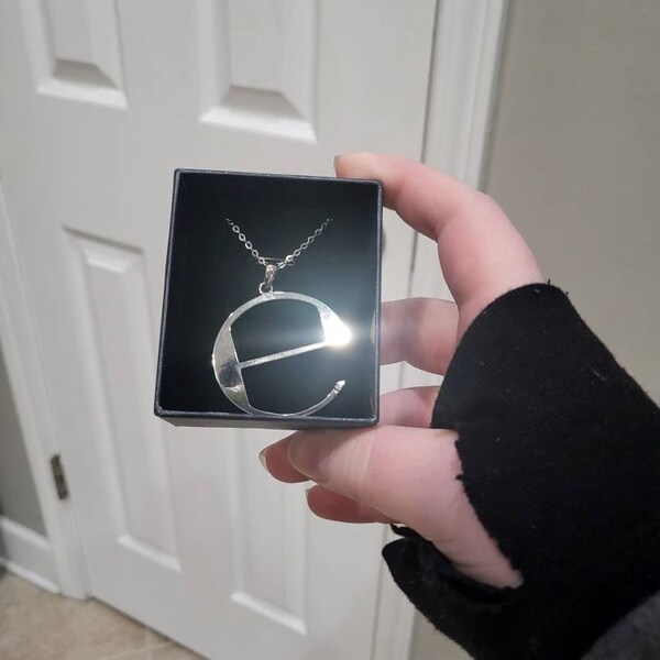 E Symbol Sterling Silver and Diamond Necklace Ecco2k Drain Gang Bladee ...