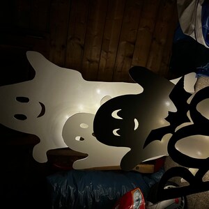 4ft Cute Ghost Trio With BOO Template When Made. Printable Trace & Cut ...