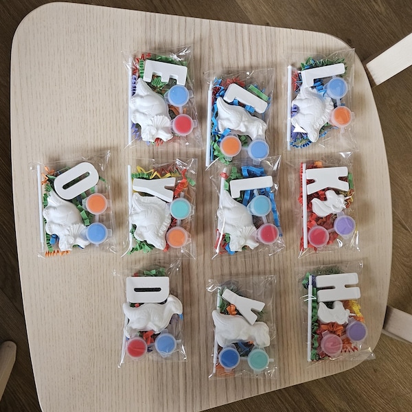 Personalised Paint Your Own Initial Kit, Craft Set, Ceramic Craft Kit ...